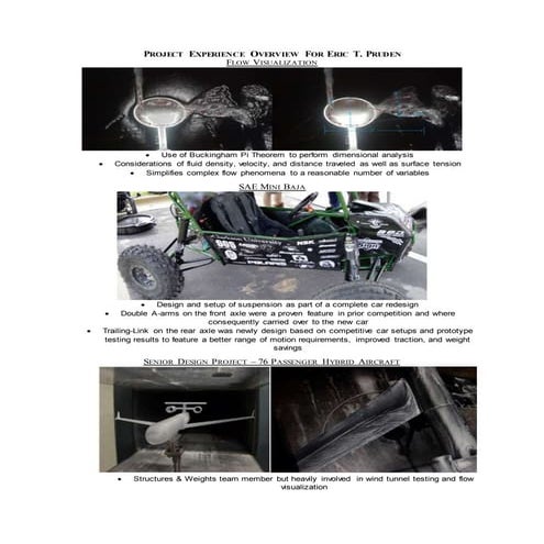 Project Experience Overview | DOCX