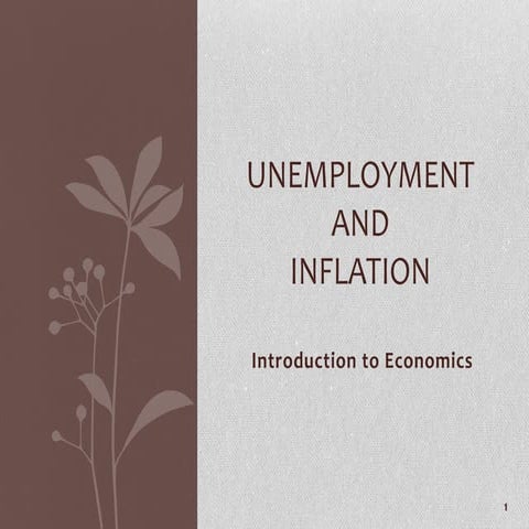 Ch 6: Unemployment and Inflation | PPT