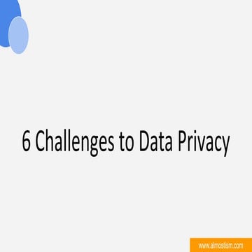 6 challenges to data privacy | PDF
