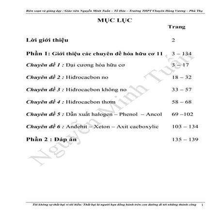 6 chuyen de hoa huu co 11 | PDF