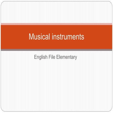 6С Musical instruments | PPTX
