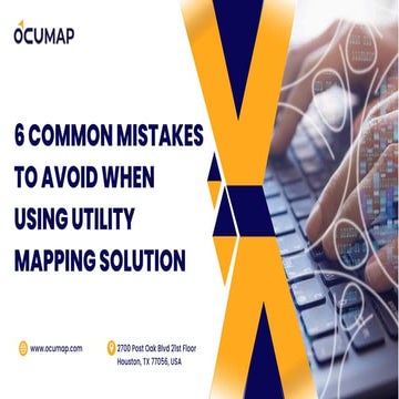 6 Common Mistakes to Avoid When Using Utility Mapping Solution | PDF