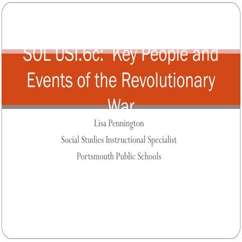 6c people and events of rev war | PPT