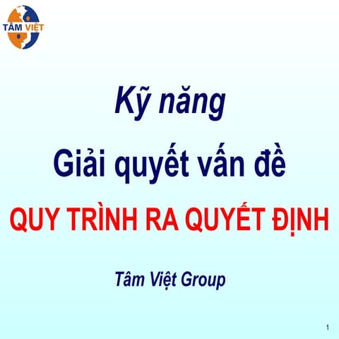 quy trinh ra quyet dinh | PPT