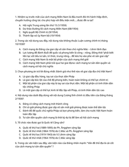 Trắc nghiệm LỊCH SỬ ĐẢNG.docx