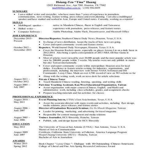 Tina_s_Resume lastest version | DOCX