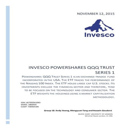 Powershares QQQ Trust series 1 | DOCX