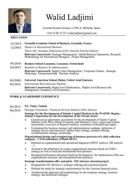 CV_SYLLA Mariam actualisé english | PDF