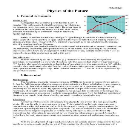 Physics of the Future | DOC