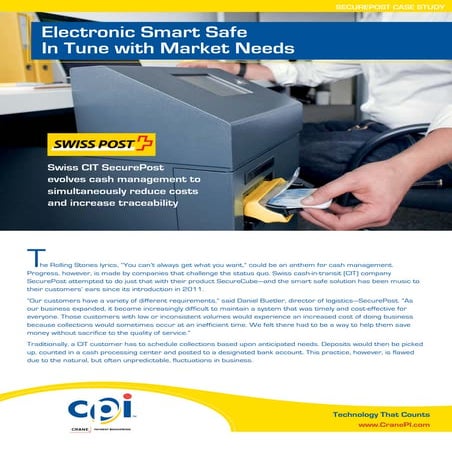 Cash handling smart safes | PDF