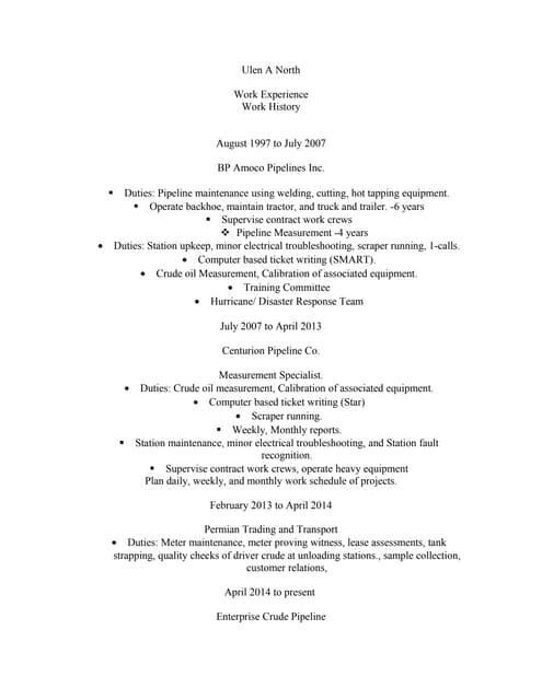 William McCarten resume | PDF