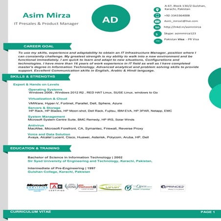 Asim Mirza Resume | PDF