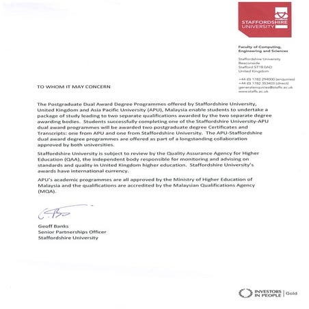 Confirmation letter from SU | PDF