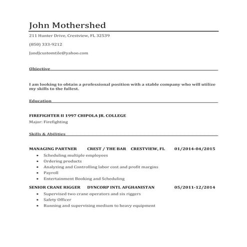 Johns resume (1) | PDF