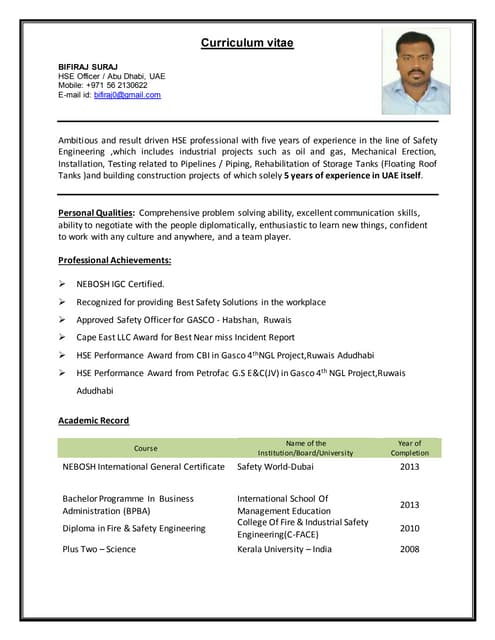 APS CV SEP 2016 | PDF