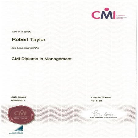 CMI DIPLOMA | PDF