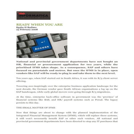 READY WHEN YOU ARE | PDF