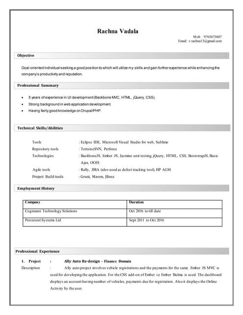 Shruti puranik resume | PDF