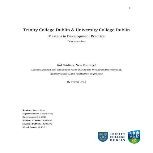 Travis Lyon - Dissertation - TCD-UCD | PDF