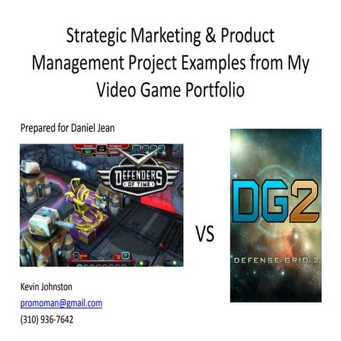 +Kevin Johnston Strategic Marketing & Product Management Project ...