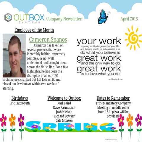 April Company News Letter -2 | PDF