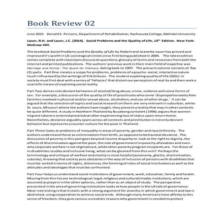 Book Review 2 | DOCX | Family and Relationships