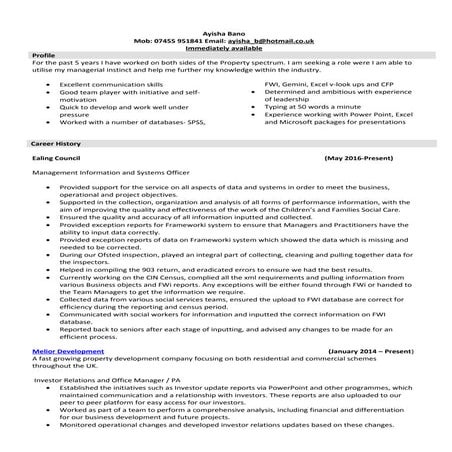 SABA ASHFAQ (CV) | DOC