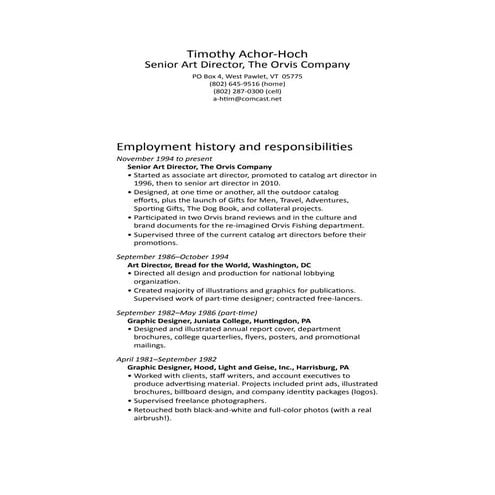 Current Resume | PDF