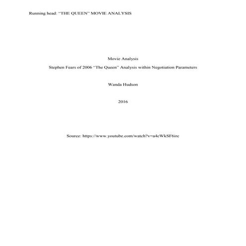 The Queen Movie Analysis | PDF