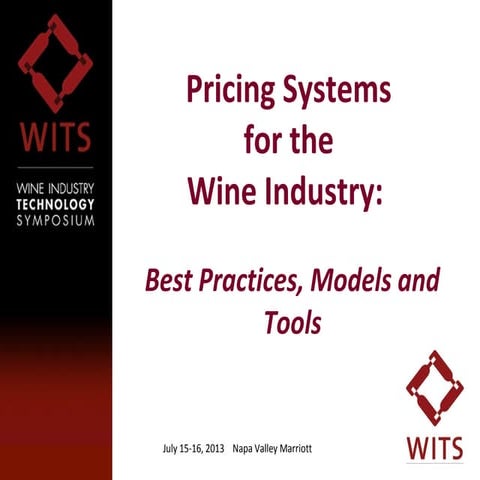 WITS 2013 Pricing Panel- Final Final | PPT | Sales | Business