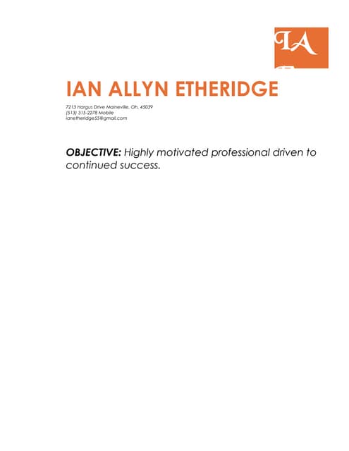 Paul Pfingsten Resume | DOCX | Sales | Business