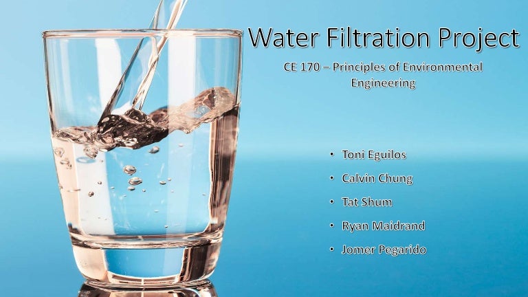 Water Filtration Project Presentation