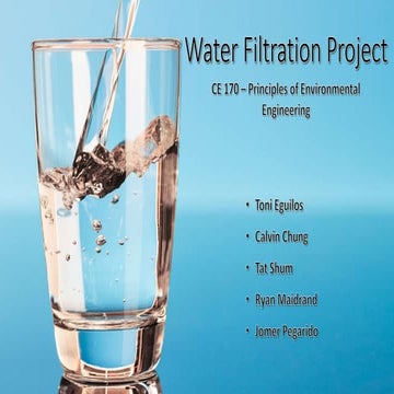 Water Filtration Project Presentation | PPTX