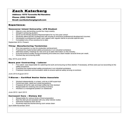 2016 Resume | PDF