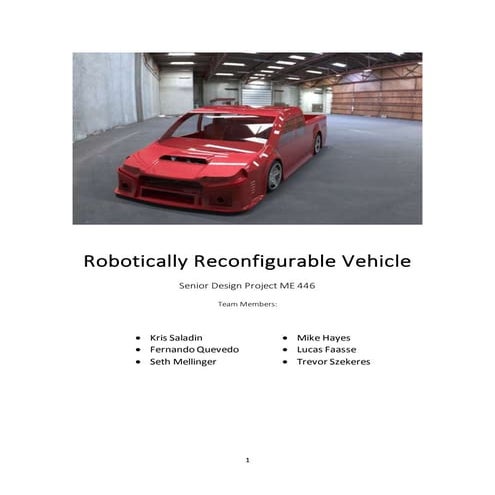 Final Report RRV Senior Design | PDF