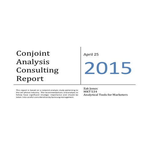 'Conjoint analysis and its applications'. | PPTX