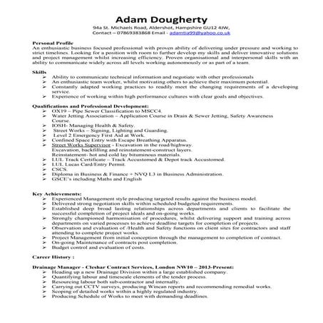 CV Adam Dougherty CV new PDF | PDF