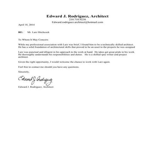 LH Rodregs Reference Letter | PDF