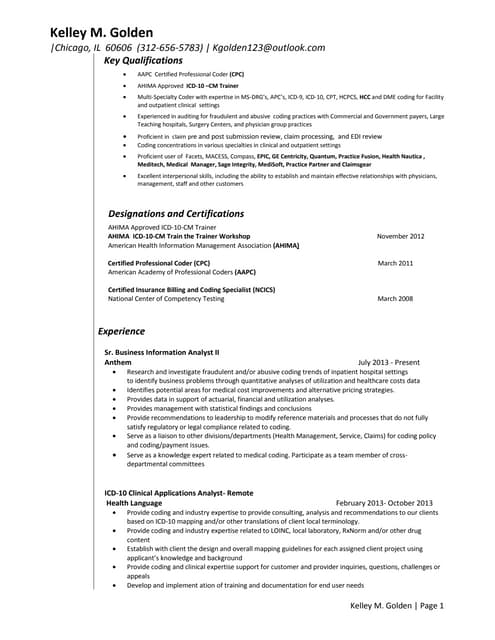 Medical Coding Letter of Recommendation | PDF | Educational Assessment | Education