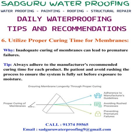 Utilize Proper Curing Time for Membranes - Daily Tips and ...