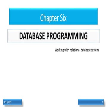 6 Database Pptx Databases Computer Software And Applications