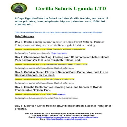 6 days-Gorilla-Queen-Elizabeth-Kibale.NP-Ezra.docx