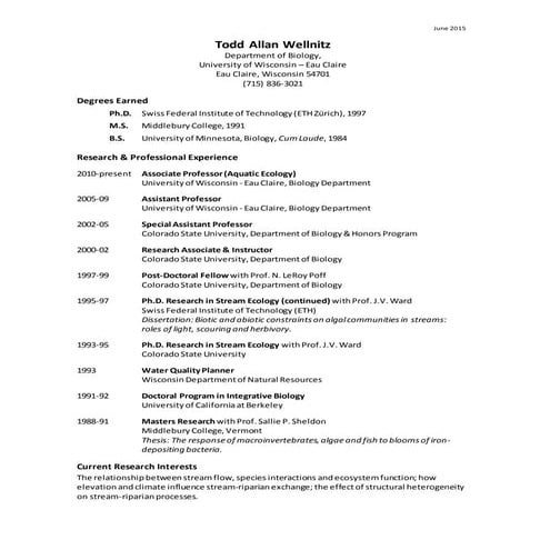 Bothwell cv updated | DOCX