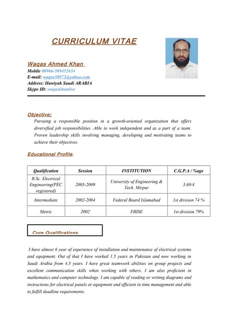 Instrumentation supervisor cv | DOC