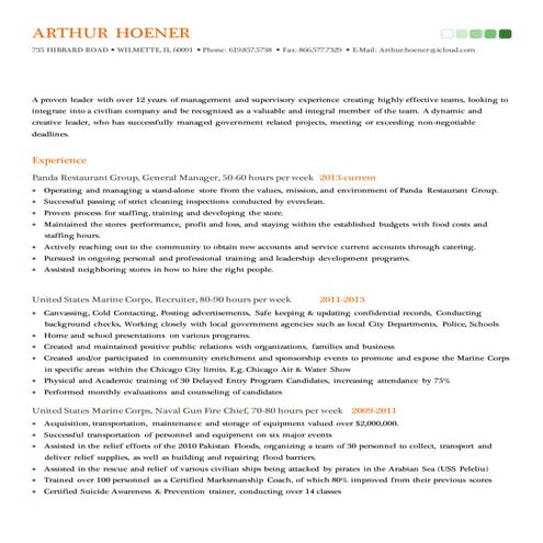 Arthur Hoener presentations