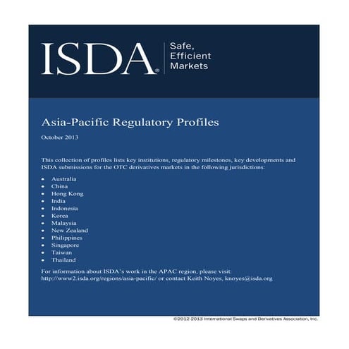 APAC Regulatory Profiles-Oct2013-Final161013 | PDF