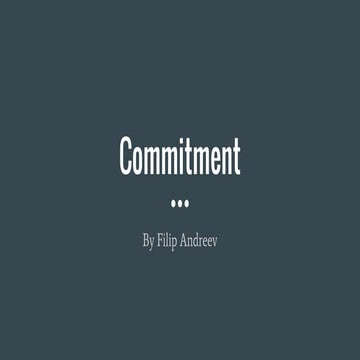 Commitment | PPT