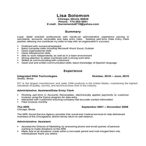 Zimmer resume' | DOC