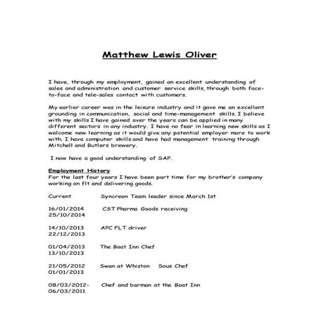 matt's cv | DOCX