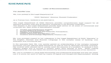 RBC Reference Letter